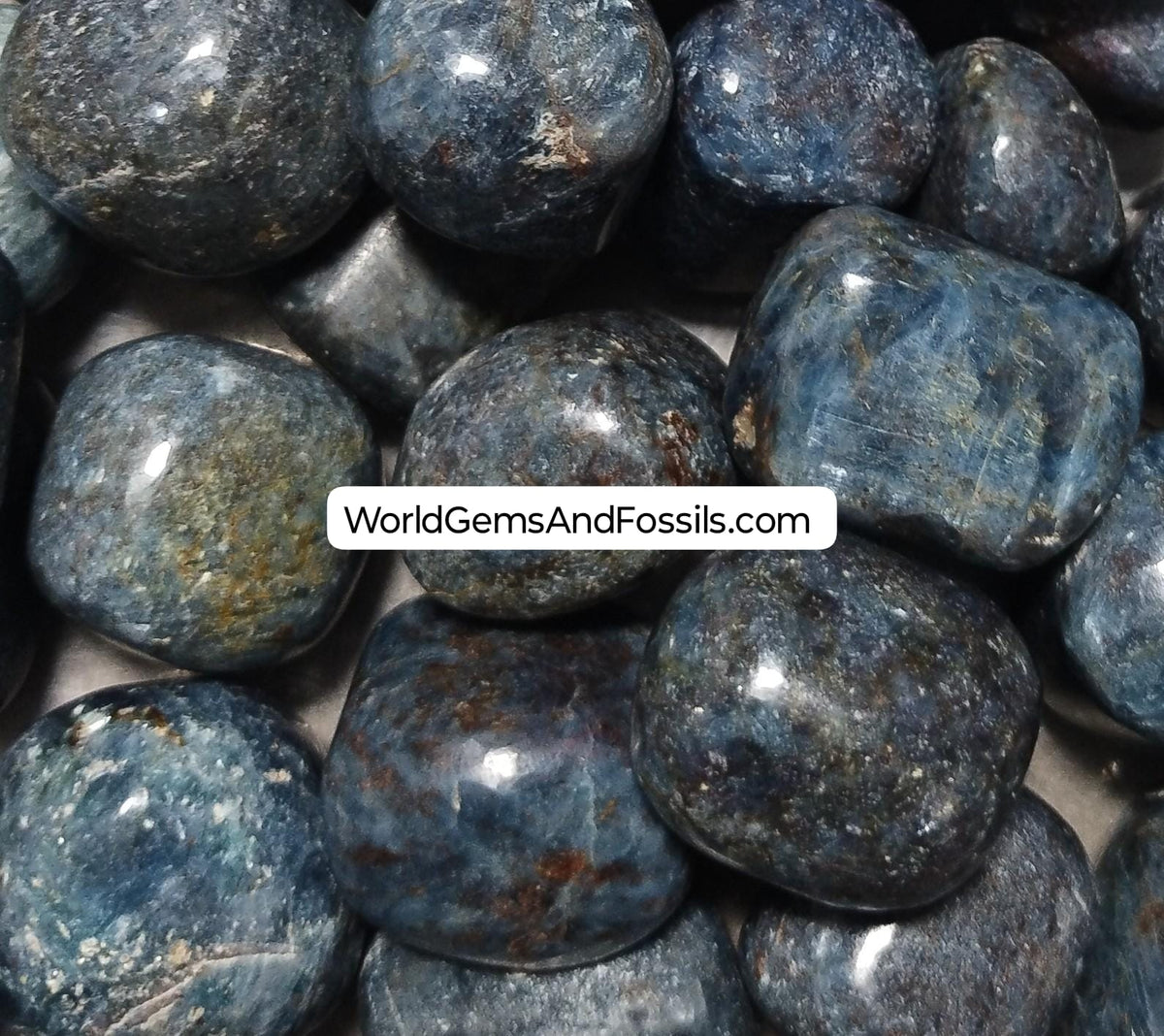 Blue Green Kyanite Tumbled Stones 1 lb — World Gems And Fossils