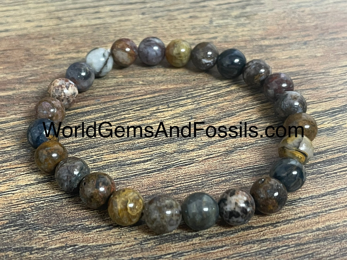 Peter Stone Bracelet 8mm — World Gems And Fossils