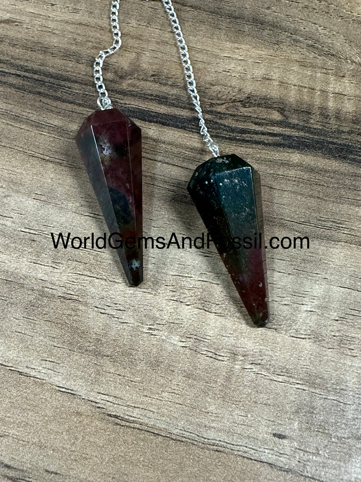 Bloodstone Pendulum — World Gems And Fossils