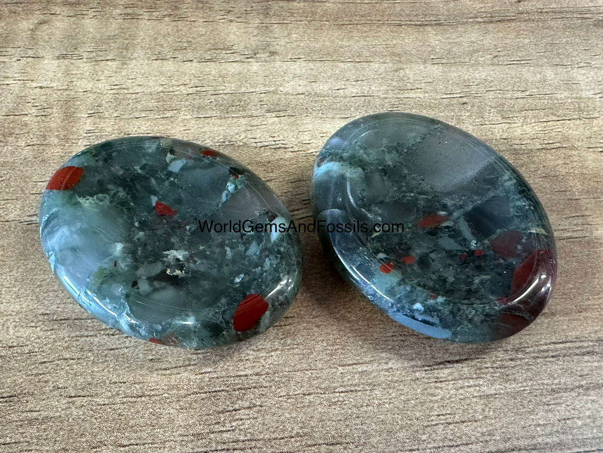 Bloodstone Worry Stone — World Gems And Fossils