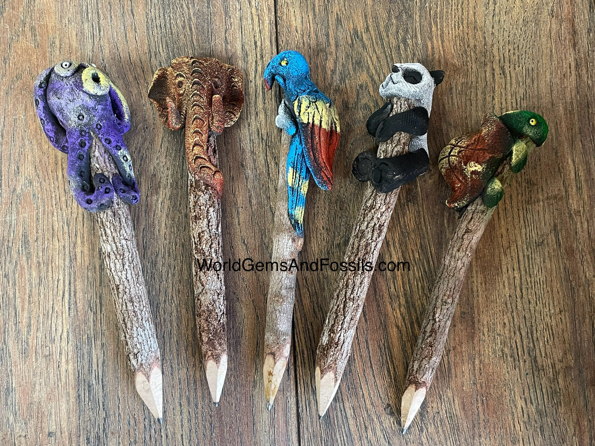 Animal Pencil 5Pcs Set — World Gems And Fossils