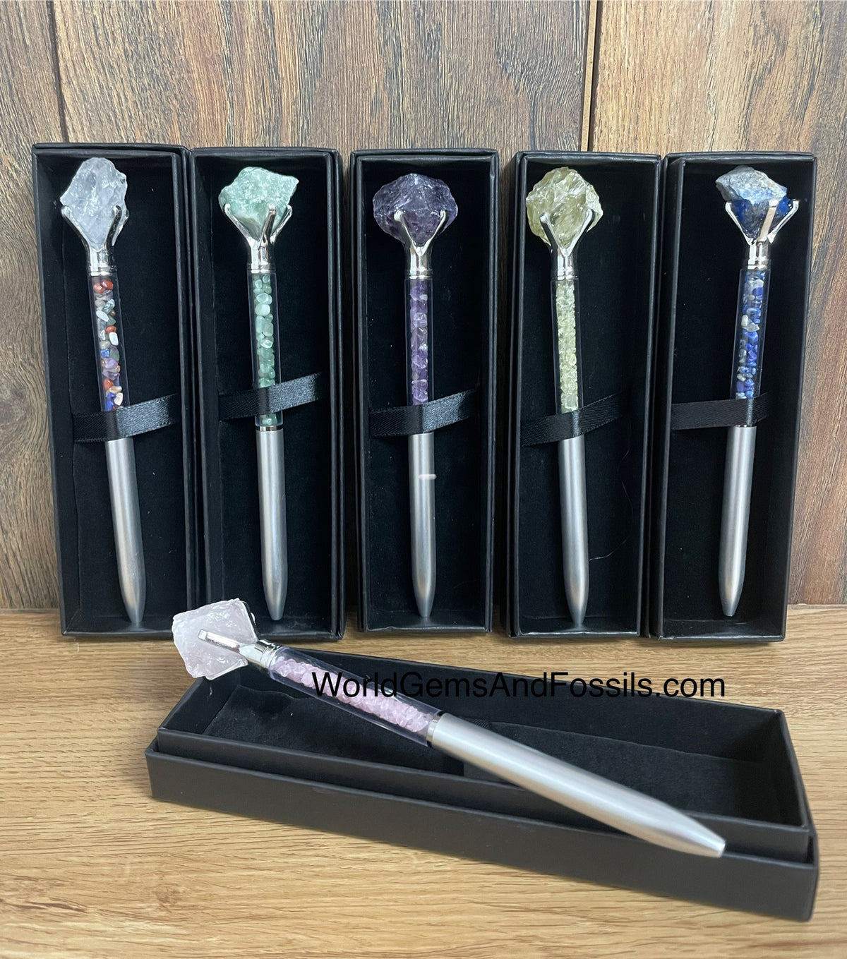 Crystal Pen 6Pc Set — World Gems And Fossils