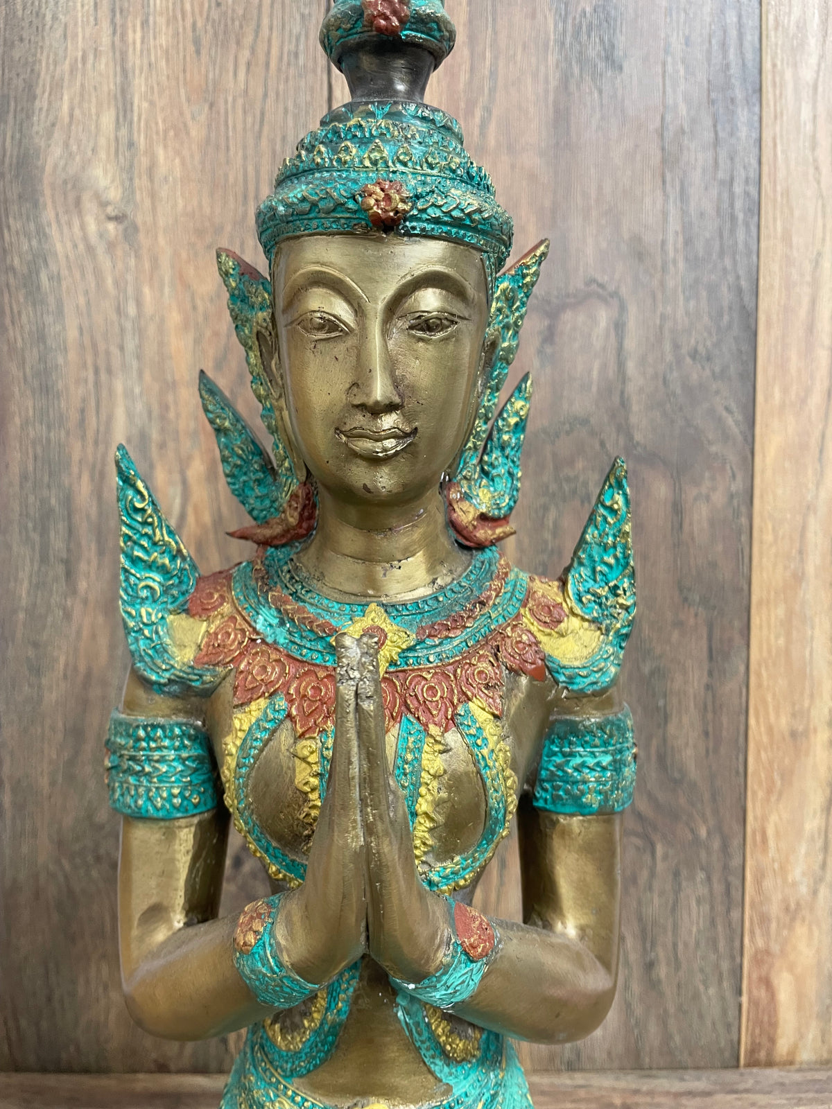 Bronze Sawadika Greeting Statue 17” — World Gems And Fossils