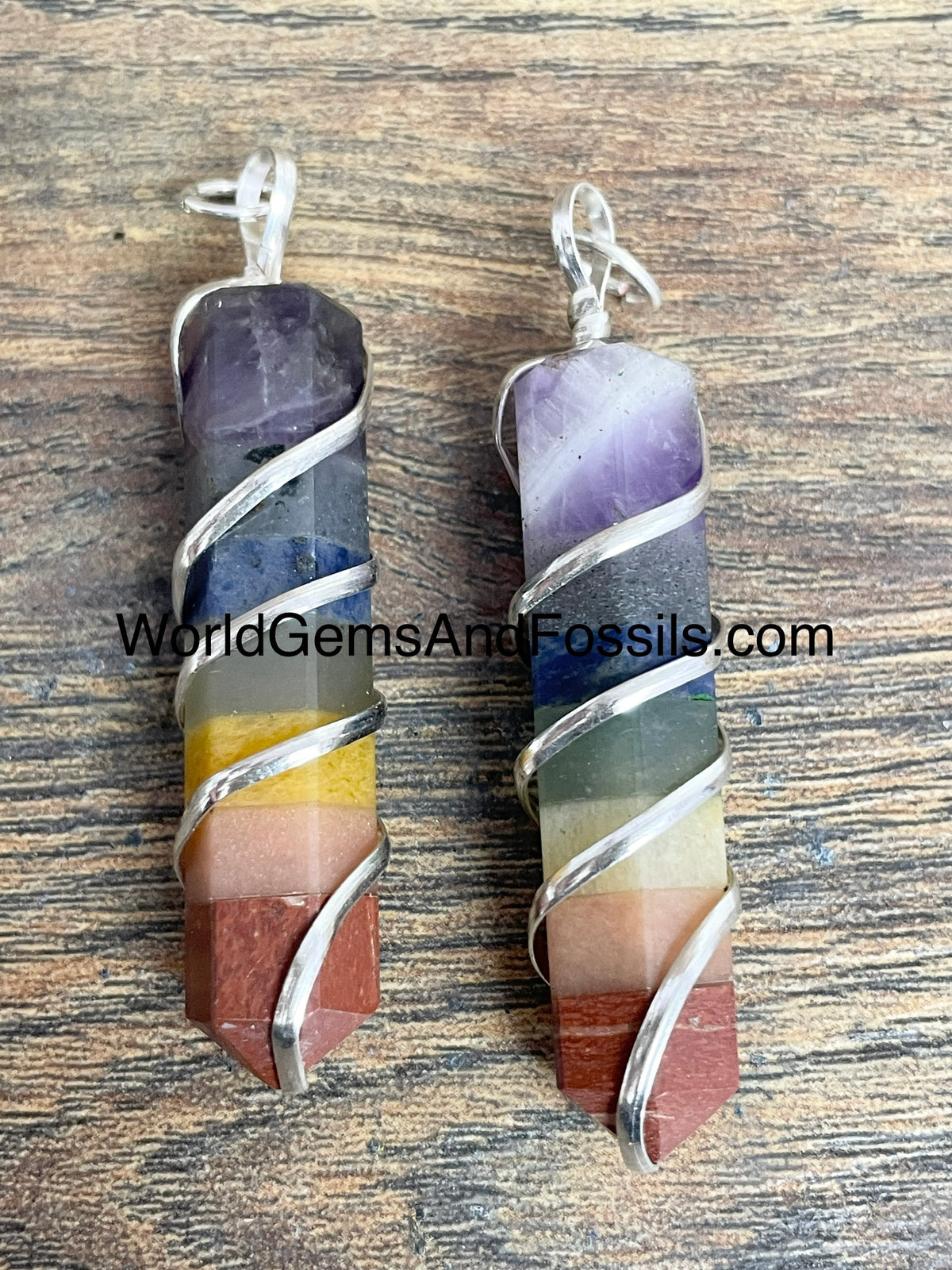 Chakra Pendant Swirl — World Gems And Fossils