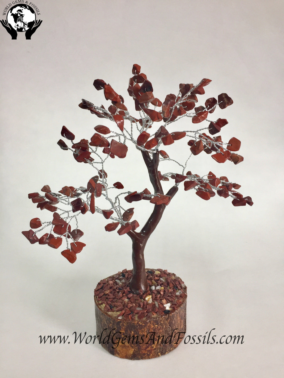 8" Red Jasper Gem Tree — World Gems And Fossils