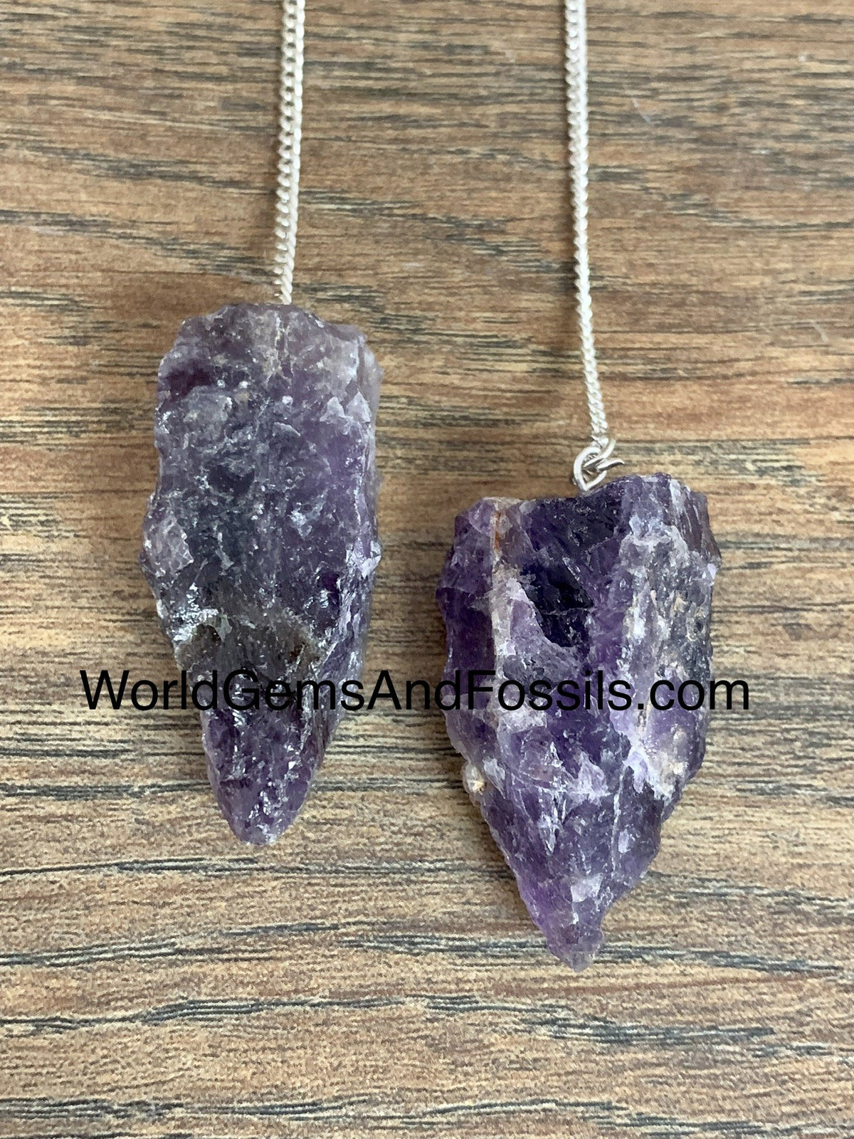 Amethyst Pendulum Natural — World Gems And Fossils