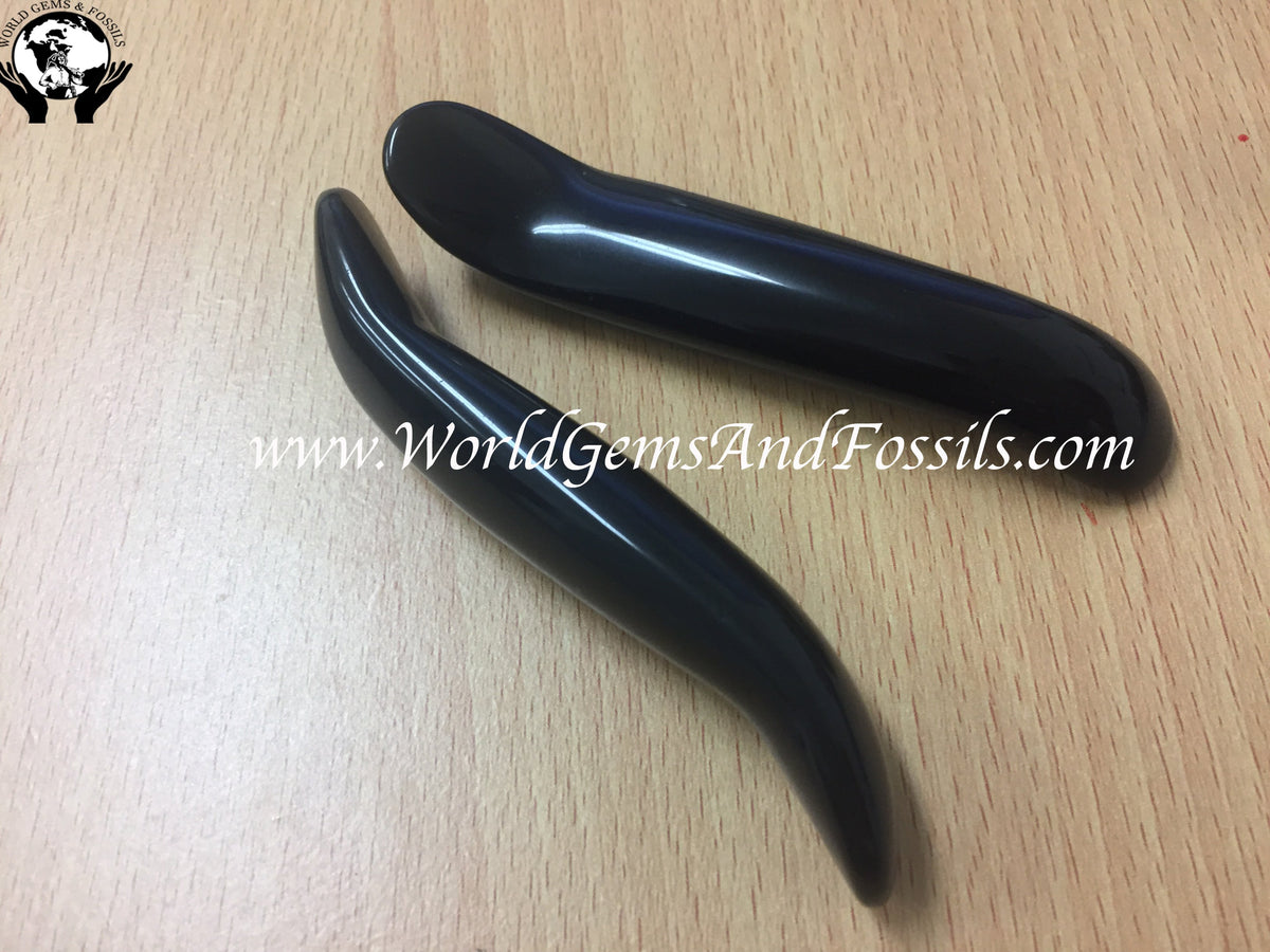 Black Obsidian "S" Wands — World Gems And Fossils