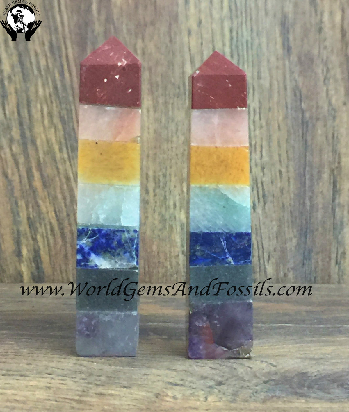 Chakra Obelisk 3" — World Gems And Fossils