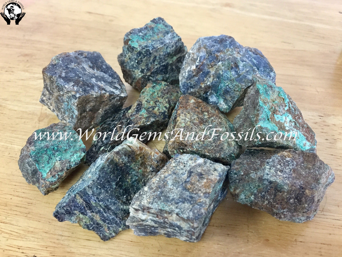 Chrysocolla Rough Stones 1lb — World Gems And Fossils