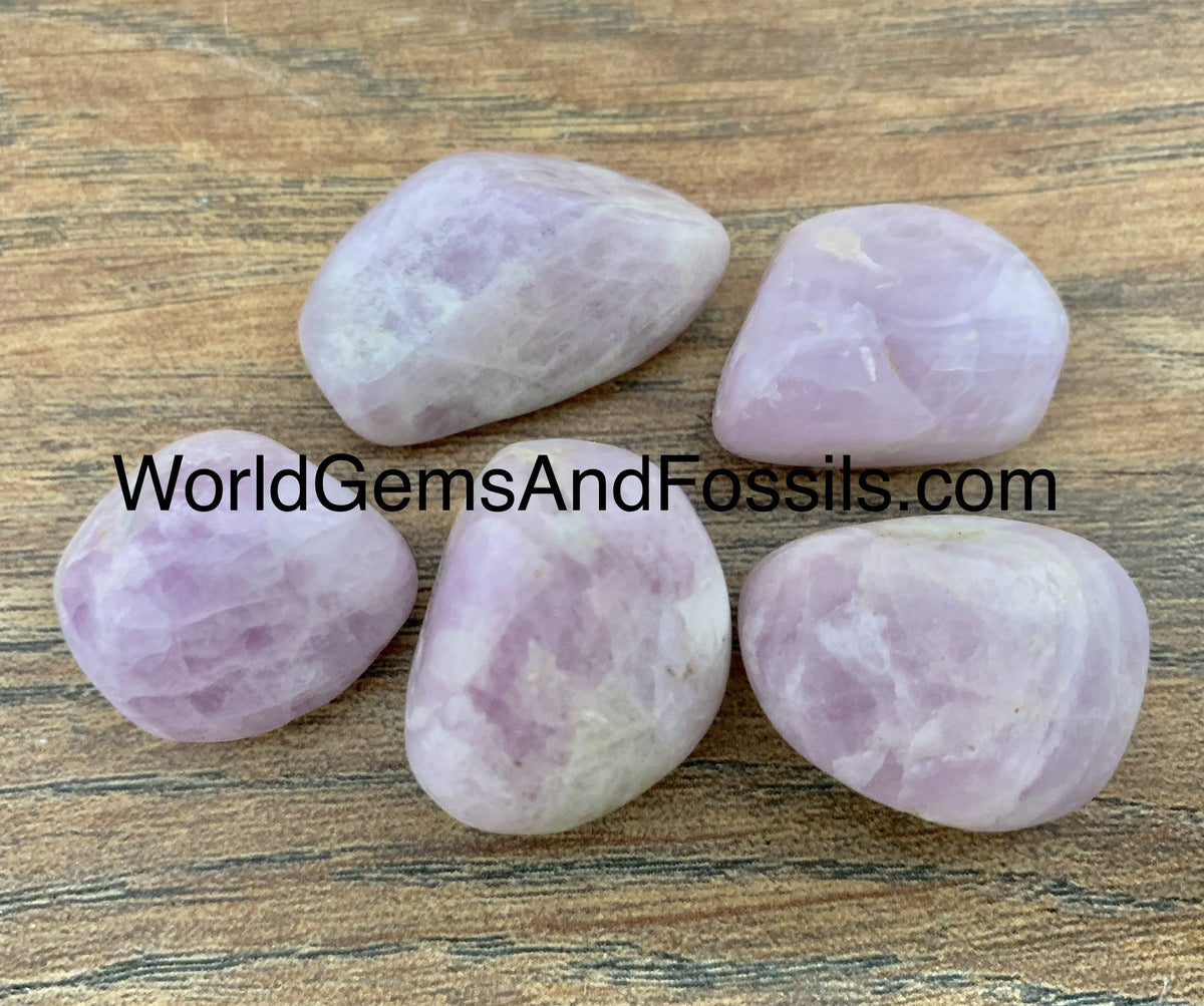 Kunzite Tumbled Stones 1pc — World Gems And Fossils