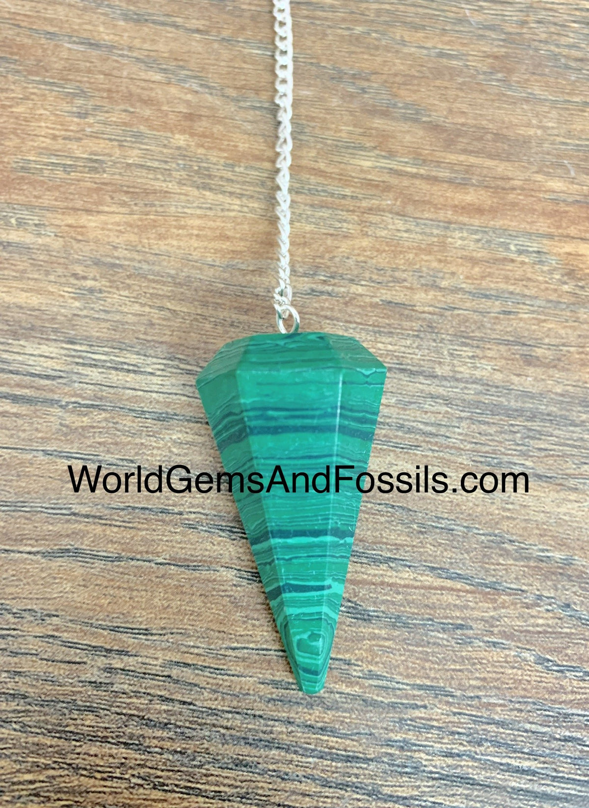 Malachite Pendulum — World Gems And Fossils