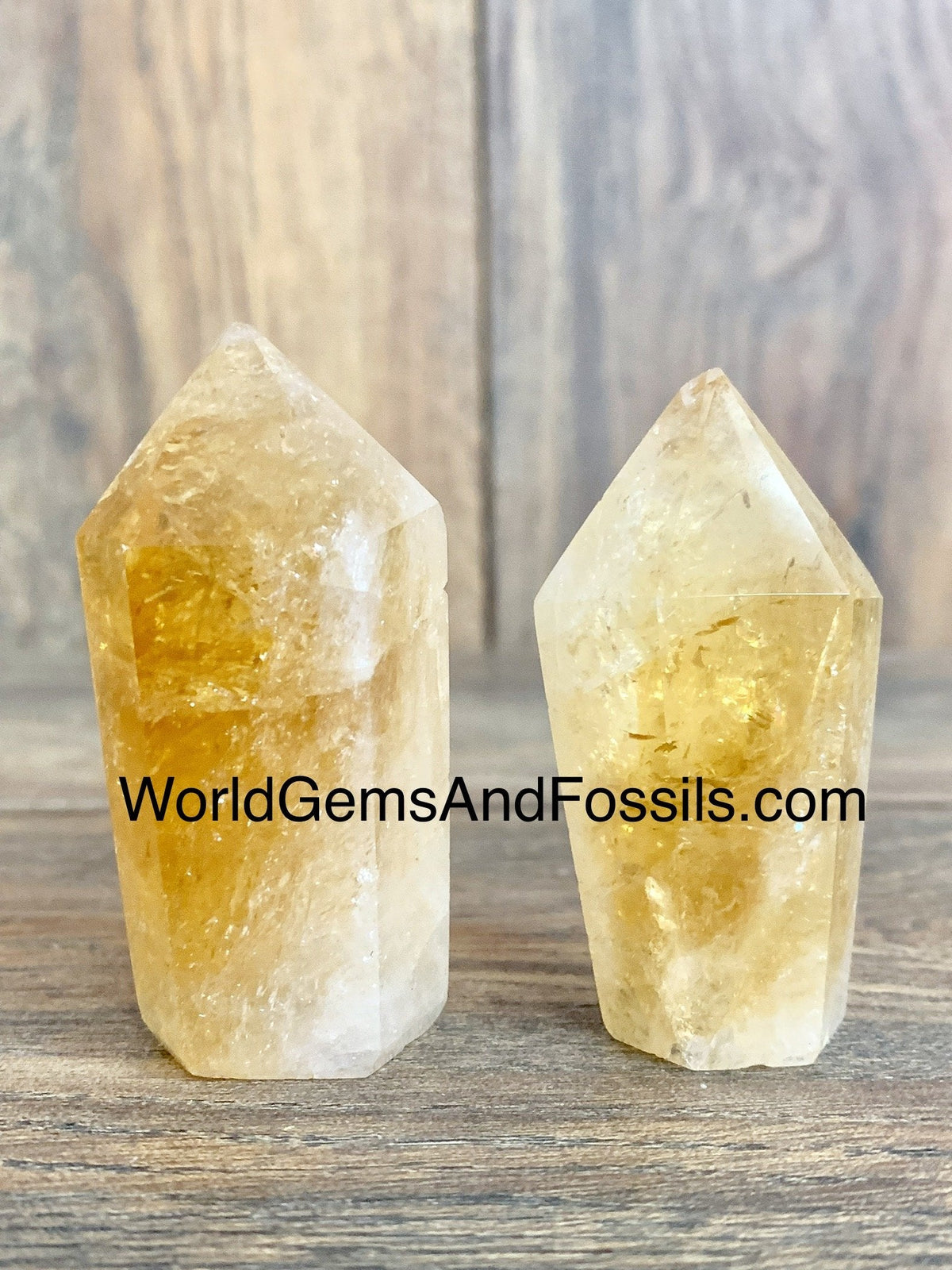 Polished Citrine Point 1 lb — World Gems And Fossils