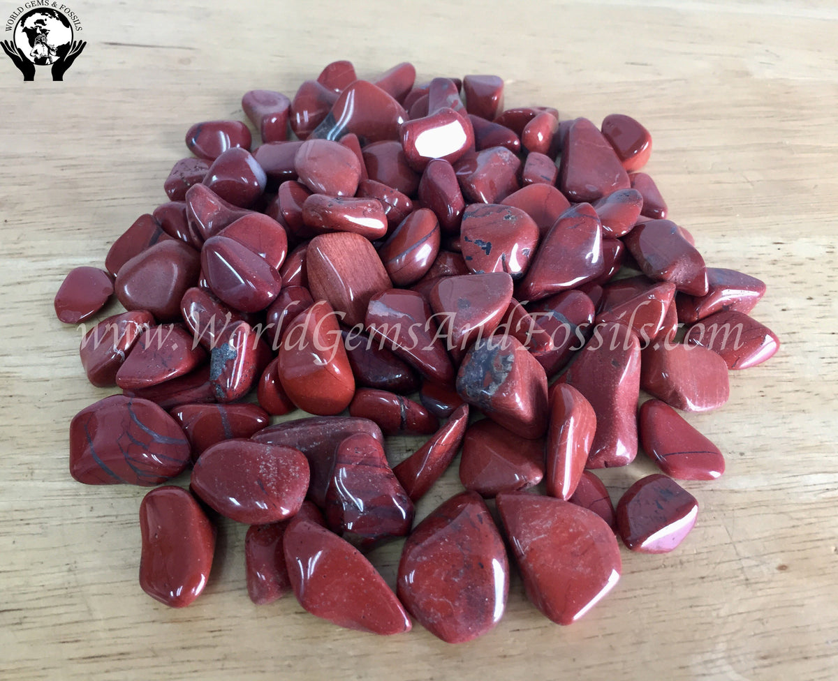 Red Jasper Tumbled Stone 1 lb — World Gems And Fossils