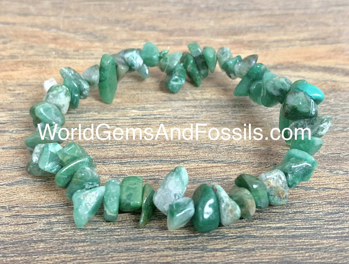 Verdite Chip Bracelets — World Gems And Fossils