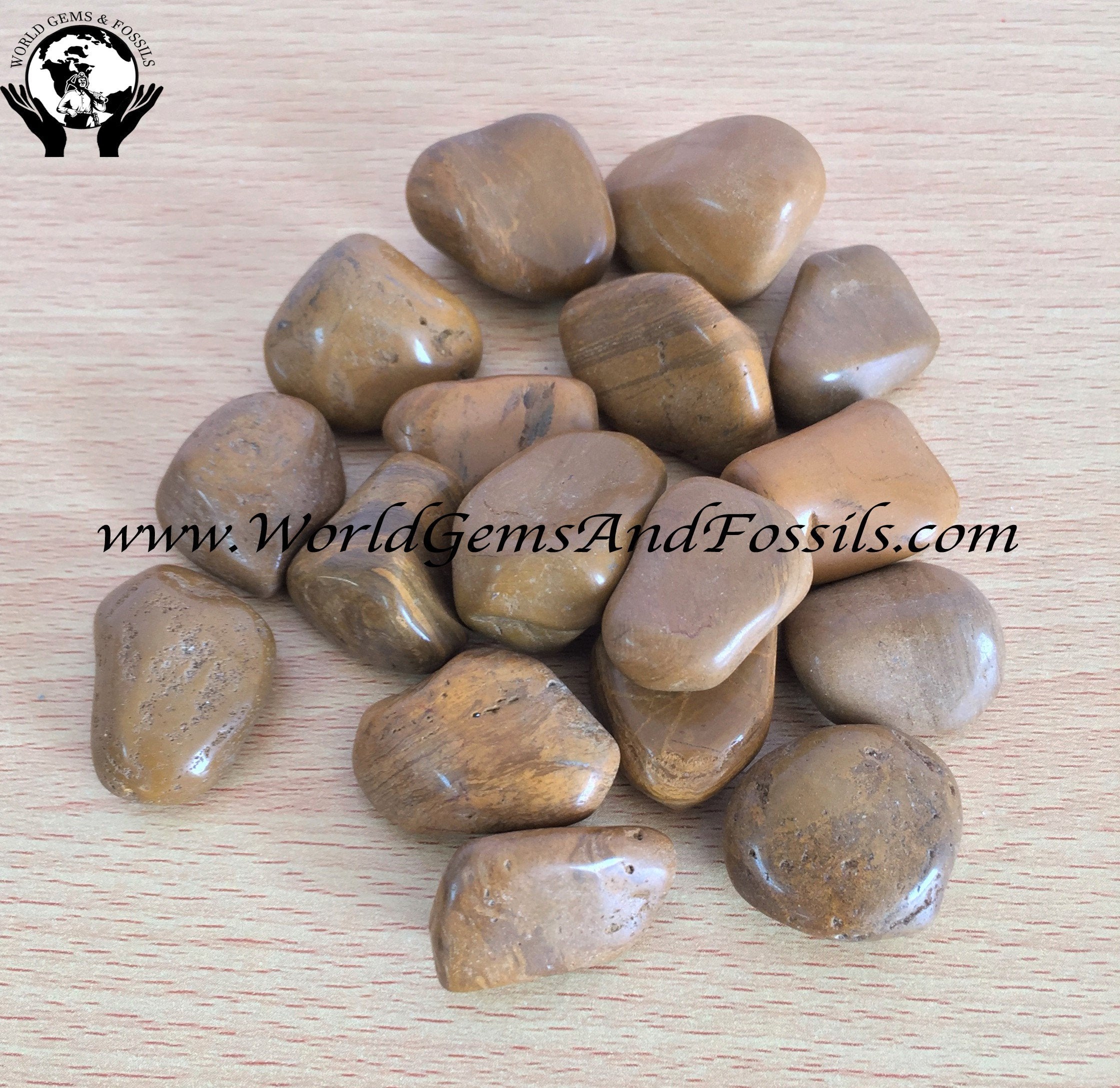 Yellow Jasper Tumbled Stone 1 lb